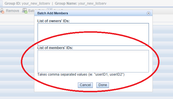 HOW TO: Creating Listserv lists in Central