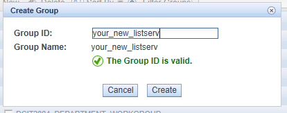 HOW TO: Creating Listserv lists in Central