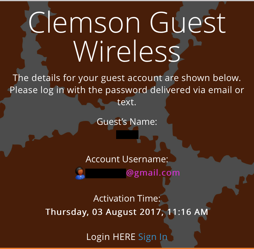 Connecting to Clemson Guest