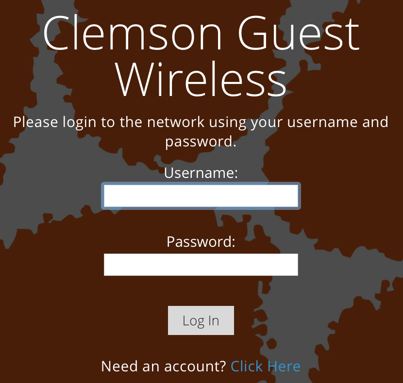 Connecting to Clemson Guest
