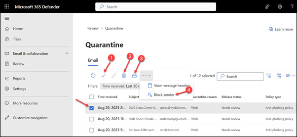 Microsoft Spam Filter