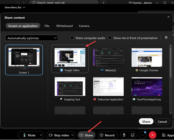 WebEx Installation and Use