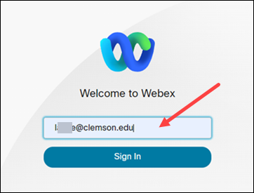 Getting started with using Webex in a browser