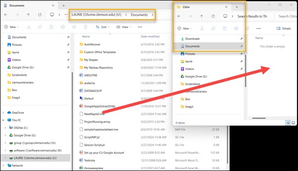 How to move files from U: drive to your computer's hard drive.