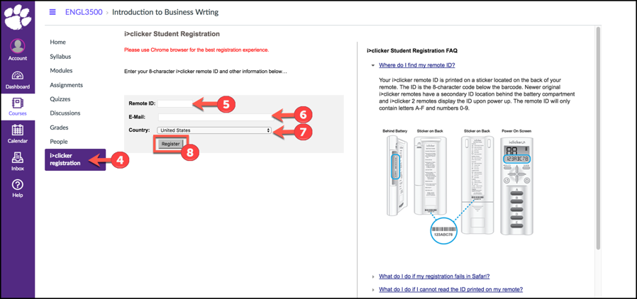 HOW TO: Registering Student iClickers